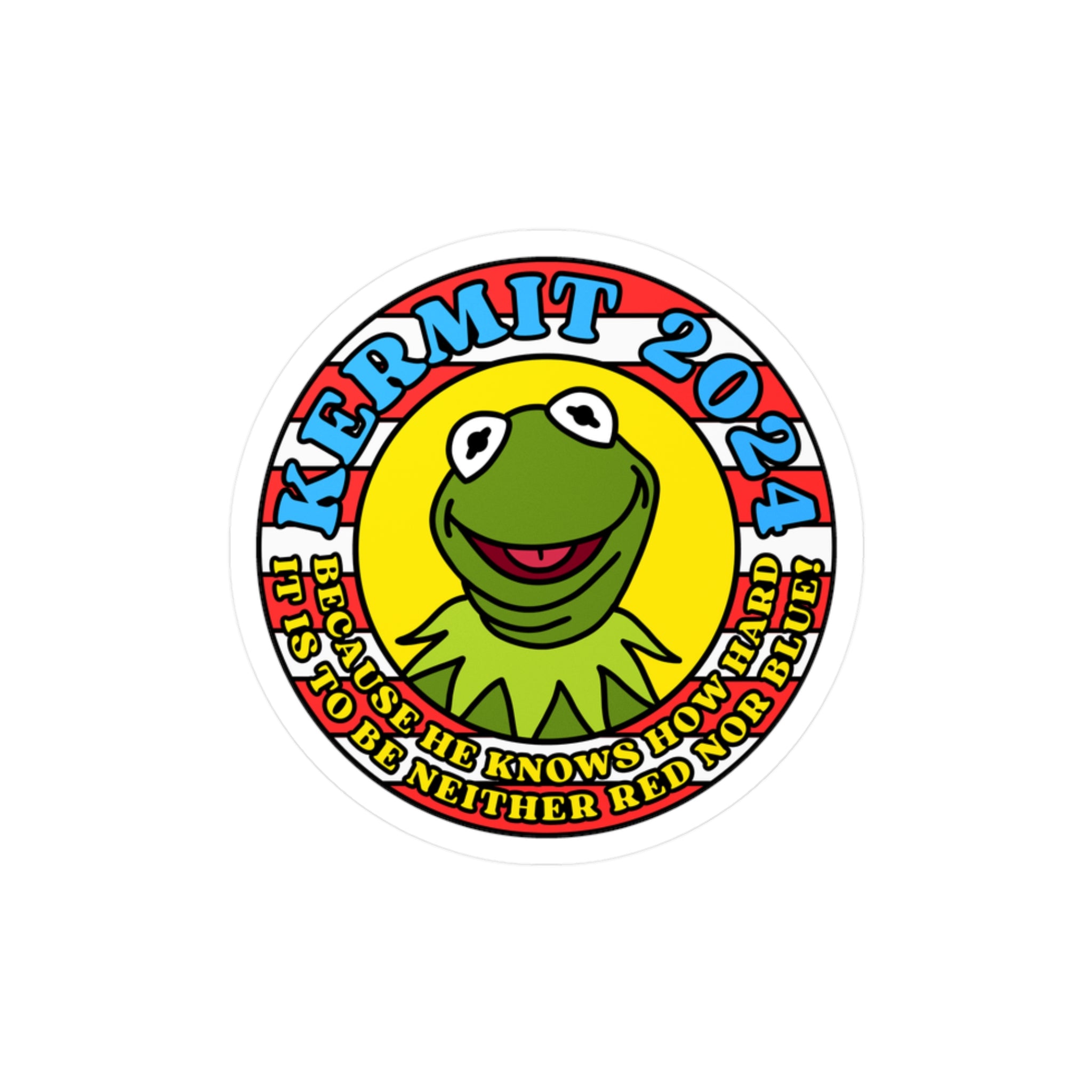 Kermit 2024! Kiss-Cut Vinyl Decals – Yankee's Swag Bag Bonanza