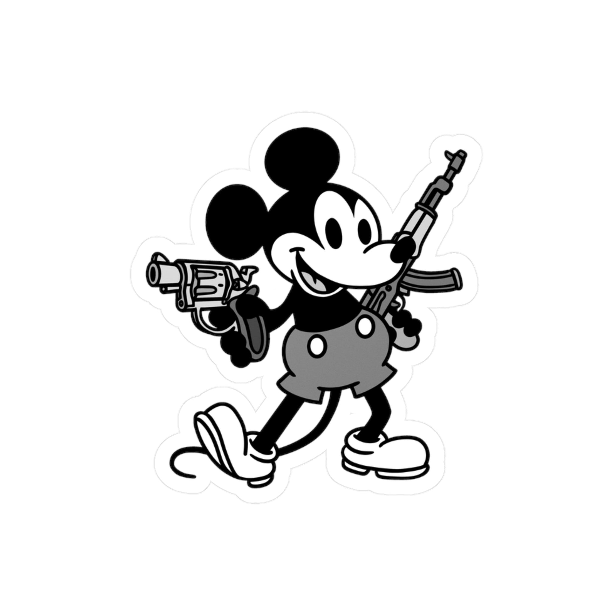 Mouse Guns! Kiss-Cut Vinyl Decals – Yankee's Swag Bag Bonanza